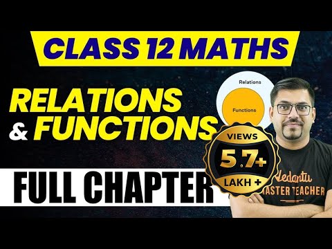 Relations and Functions | Class 12 Maths | Complete NCERT Chapter 1 | Harsh Sir @VedantuMath