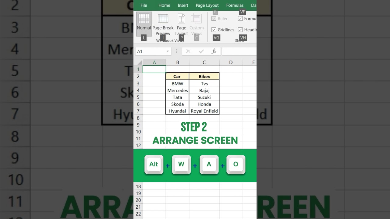 Master Excel Techniques for Efficient Data Analysis Using the Split Screen! #ExcelProductivity