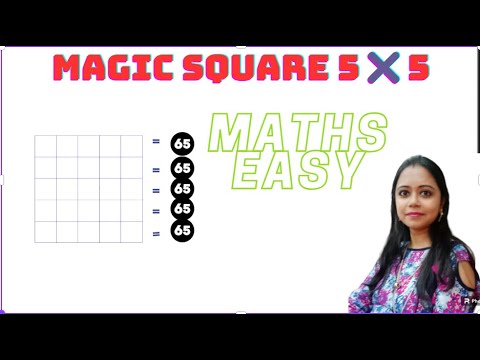 How to solve 5X5 Magic Square within 1 minute! | MathsEasy
