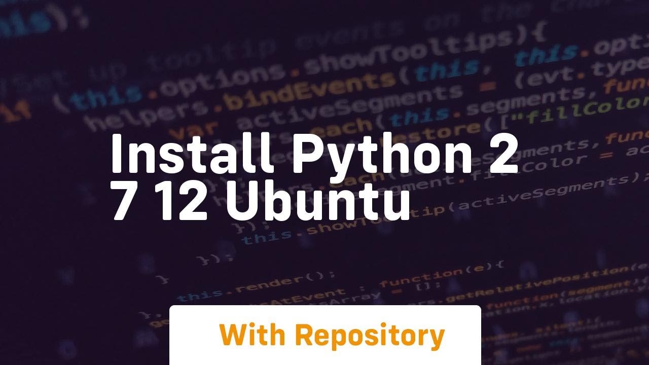 install python 2 7 12 ubuntu