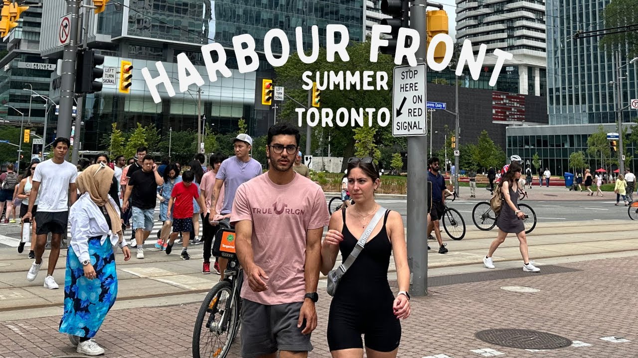 [4K] Summer Escapades: Exploring the Beauty of Harbour Front, Toronto, Canada🇨🇦
