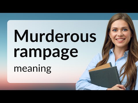 Unraveling the Phrase: "Murderous Rampage"