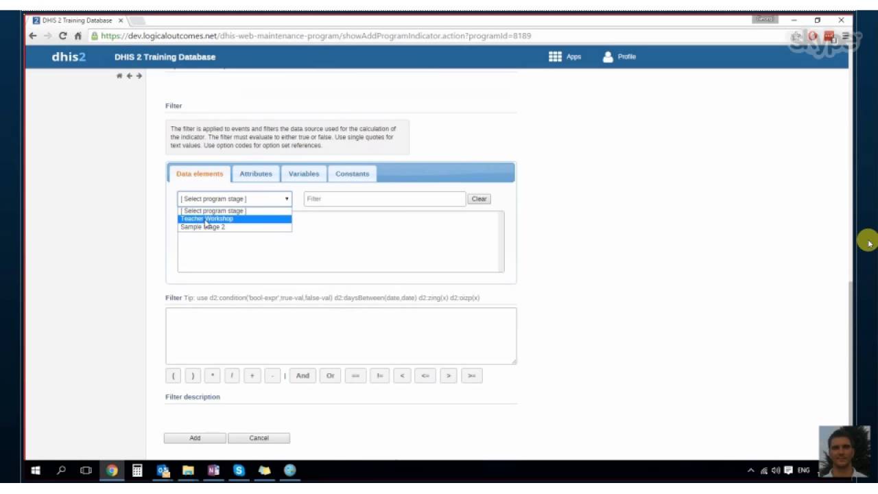 DHIS2 Assignment: Program Indicators