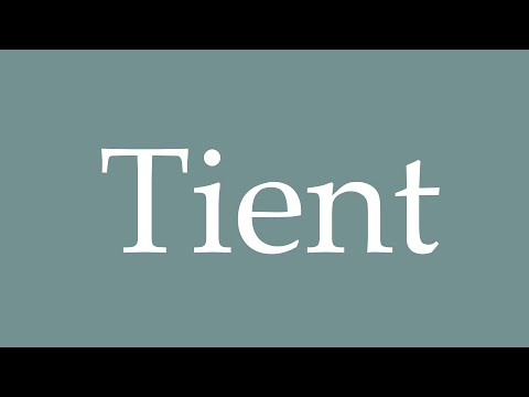 How to Pronounce ''Tient'' (Holds) Correctly in French