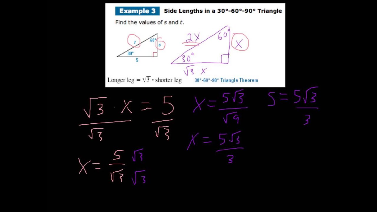 Special Right Triangles