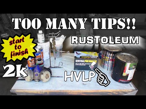 2K Rustoleum | How to spray RUSTOLEUM (updated with your tips!!) Time & Material breakdown.