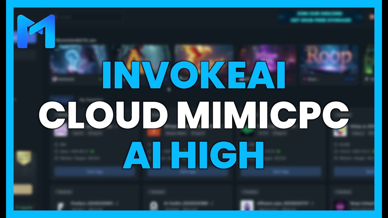InvokeAI in the CLOUD with MIMICPC: AI for High-Quality Images without Setup