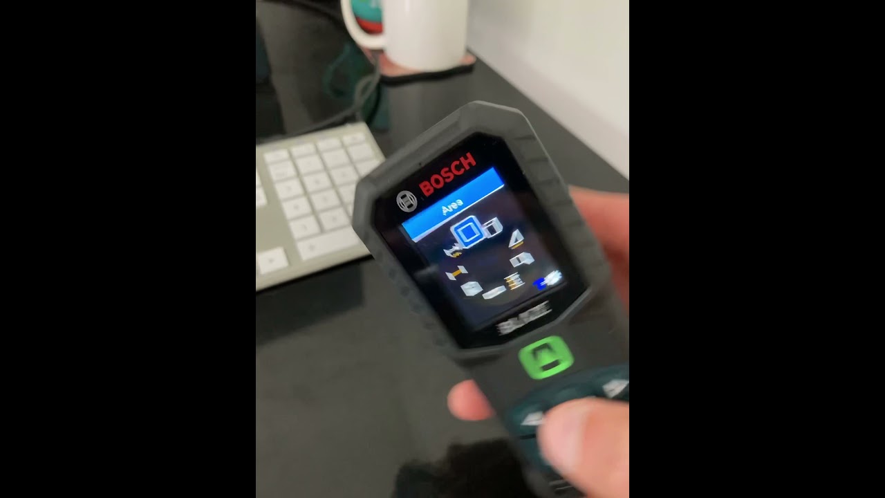 Bosch BLAZE 165 ft. Green Laser Distance Tape Measuring Tool - area tutorial