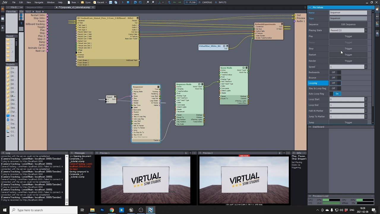 Video Screen Sequencer Tutorial | Aximmetry DE