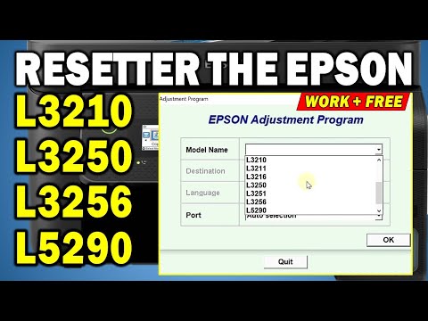 FREE! Epson L3210, L3250, L3256, L5290 Ink Pad Reset | Fix Service Required Error (E-11)