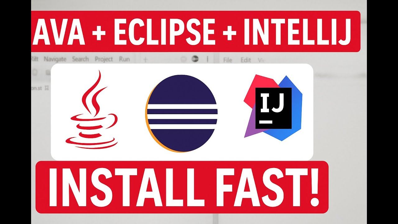 Install Java JDK + Eclipse + IntelliJ — Complete Setup Guide (2025)