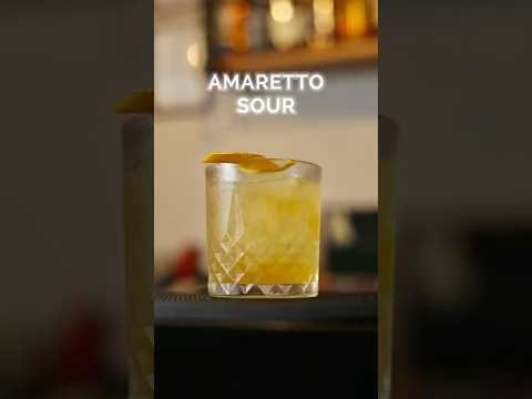 The Timeless Amaretto Sour!! #amaretto #sour #cocktailrecipe #musttry