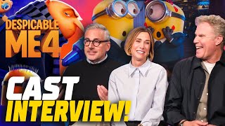 Despicable Me 4 Cast Cant Stop Laughing! Steve Carell, Kristen Wiig ...