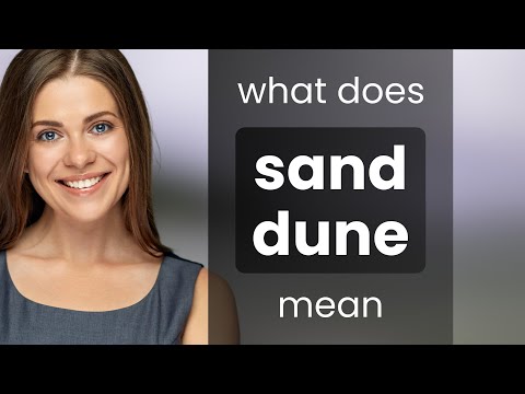 Sand dune • definition of SAND DUNE