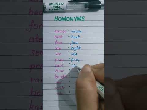 Homonyms #english #study #learning #knowledge
