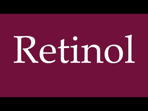 How to Pronounce ''Retinol'' Correctly in German