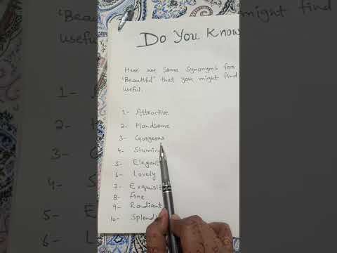 10 Awesome synonyms of Beautiful😍💓#viral shorts#synonymsinenglish
