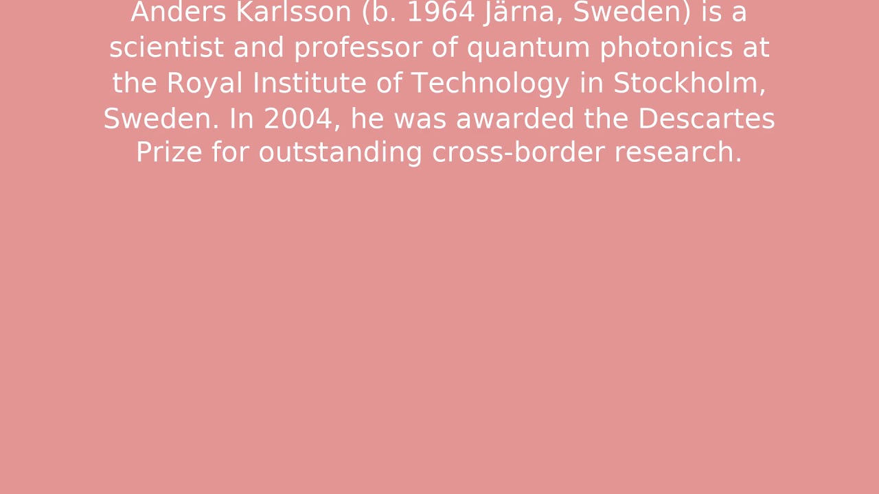 Anders Karlsson (physicist)