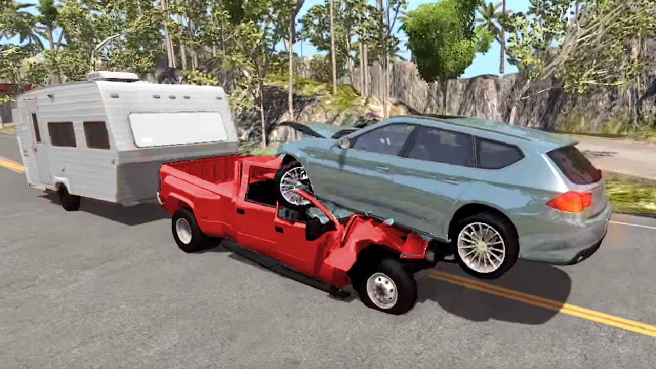 Beamng drive - Windshield Car Crashes