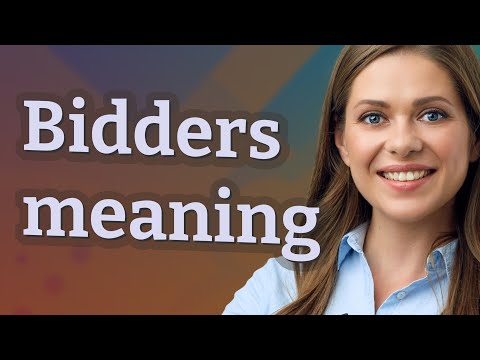 Bidders | meaning of Bidders