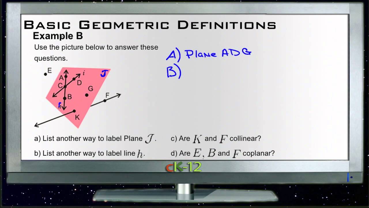 Basic Geometric Definitions: Examples (Basic Geometry Concepts)