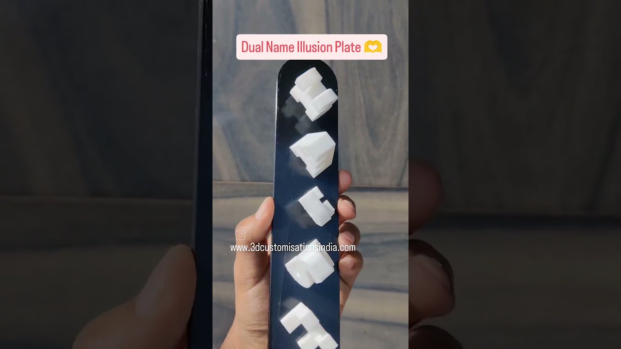 Dual Name Illusion Plate 🫶