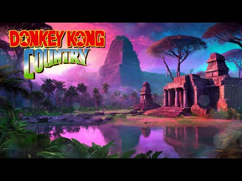 Donkey Kong Country Relaxing Music from Entire Series - Tropical Forest Night Sounds