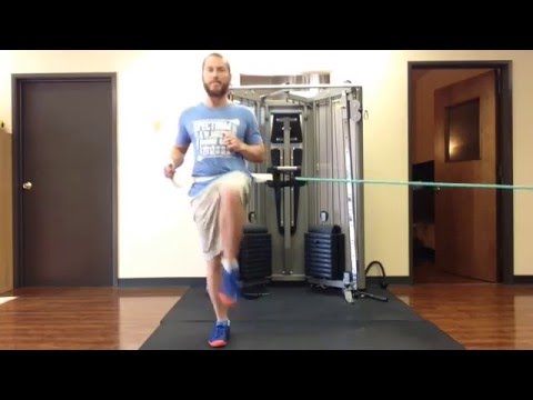 Marching in Place Exercise with Lateral Elastic Band Pull | N 2 Action