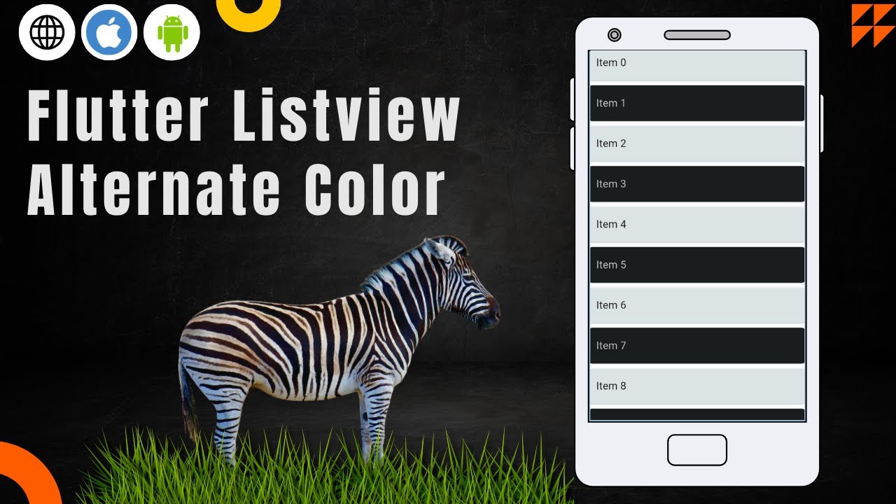 Flutter Zebra-Striped Colors for ListView with Alternating Colors #flutter