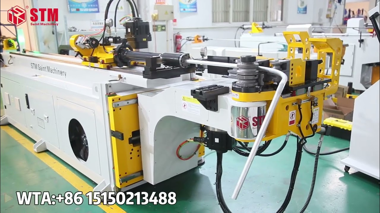 STB-38CNC-4A-3S Automatic Pipe Bending Machine, with precise pipe bending!