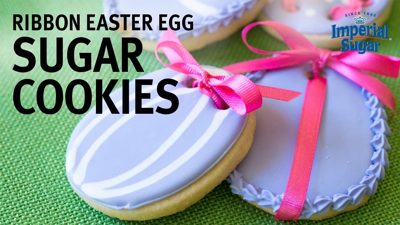 How to Make Ribbon Easter Egg Sugar Cookies