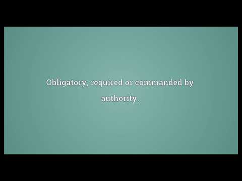 Mandatory Meaning