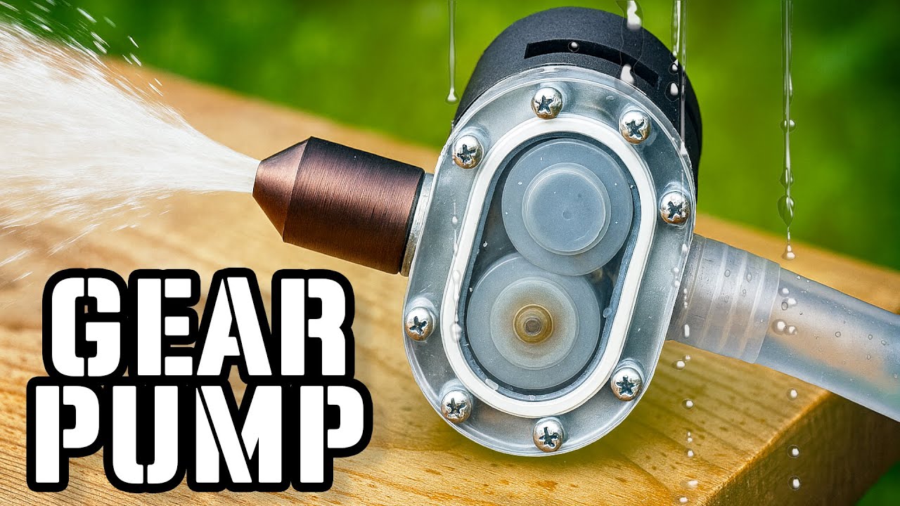 Transparent 3D Printed Gear Pump - DOESN'T LEAK