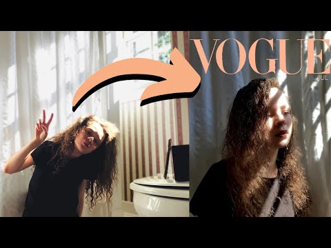 Trying the VOGUE MAGAZINE COVER TREND by MYSELF! // TikTok Photography Trend