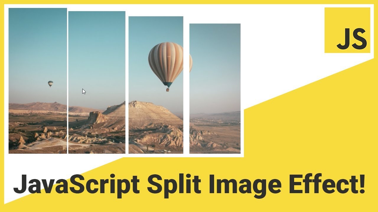 How to create a split image effect using JavaScript and CSS3
