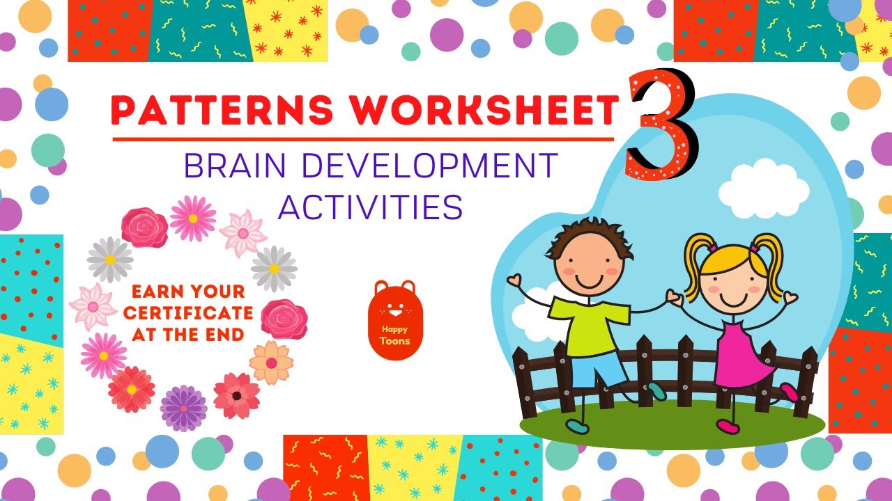 Pattern worksheet | Brain Development | HappyToons