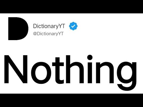 Nothing Meaning in English