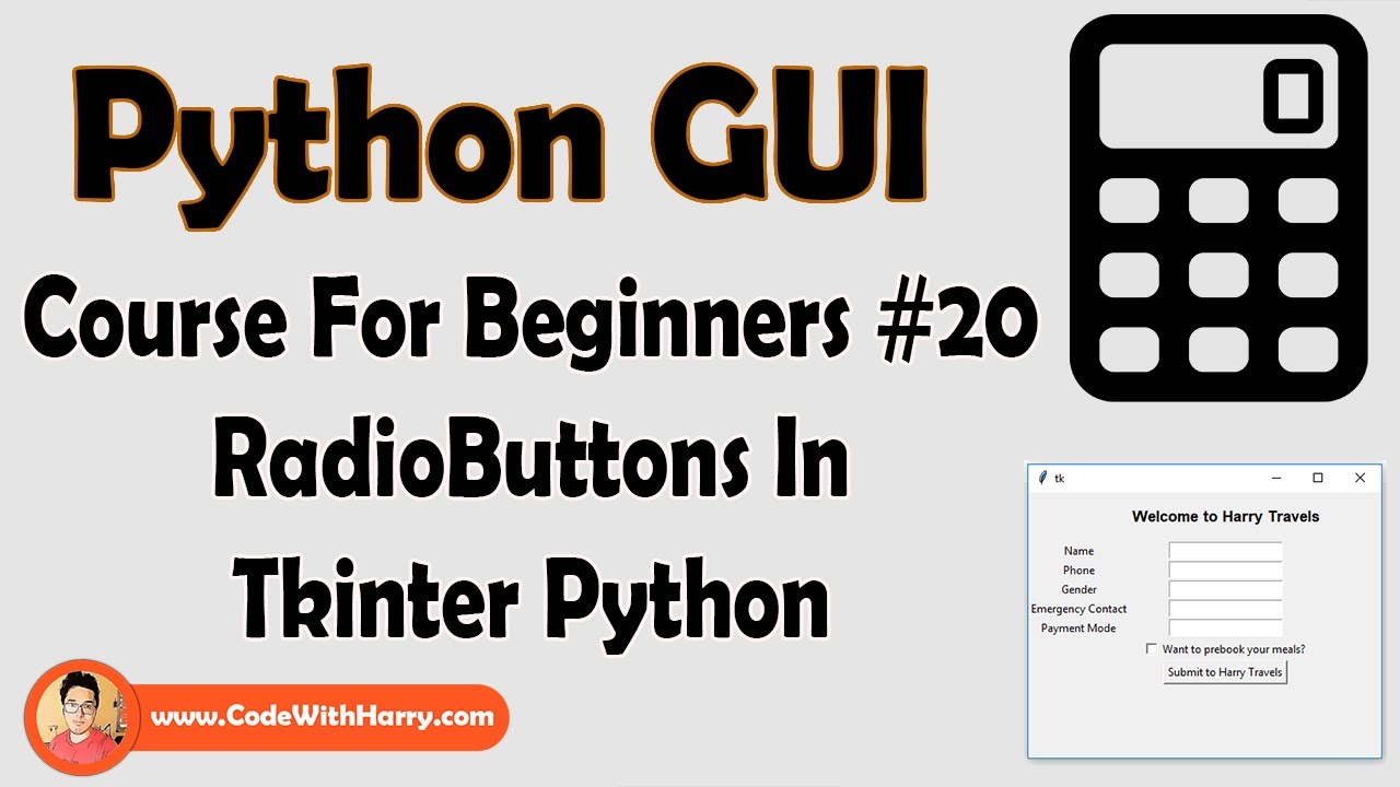 Creating RadioButtons In Tkinter | Python Tkinter GUI Tutorial In Hindi #20