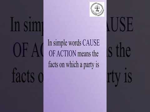 Meaning of the term Cause of action | Adv Melisa Rodrigues