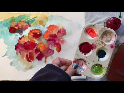 Abstract with Poppies Exercise Demonstration