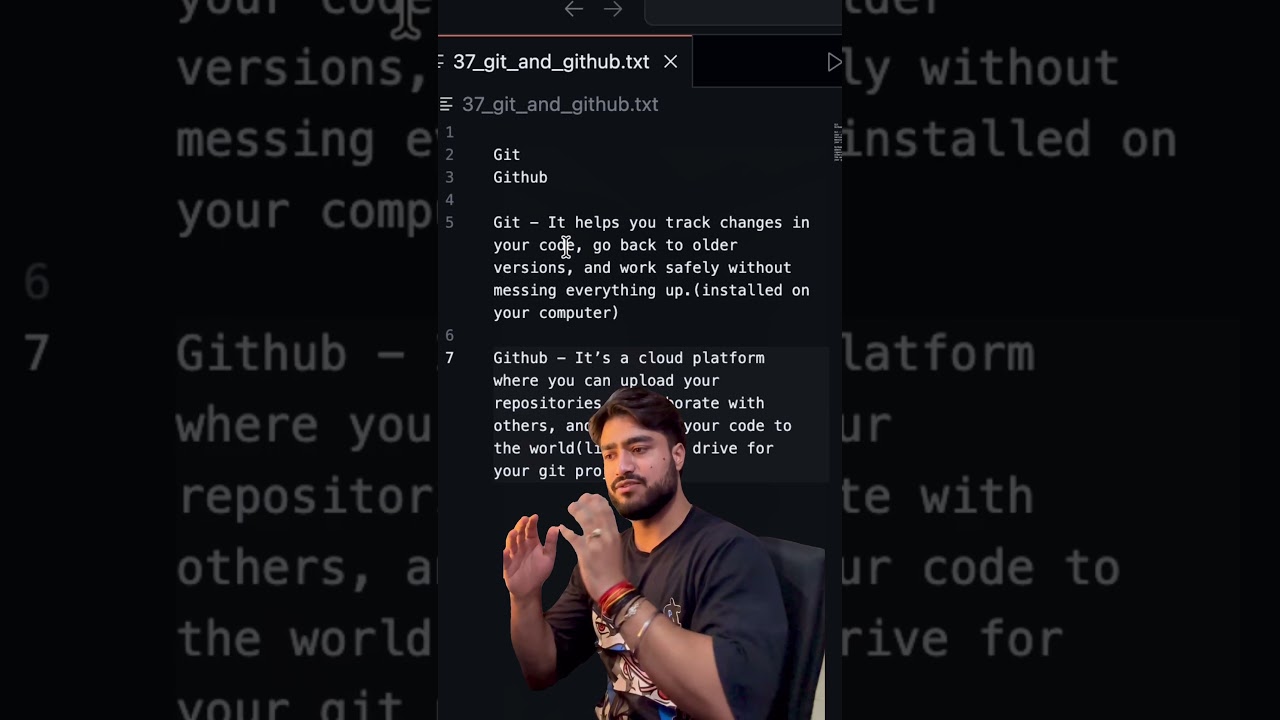 Git and Github. Day 37 of 100 days 100 reel challenge. #programming #python #coding #git #github