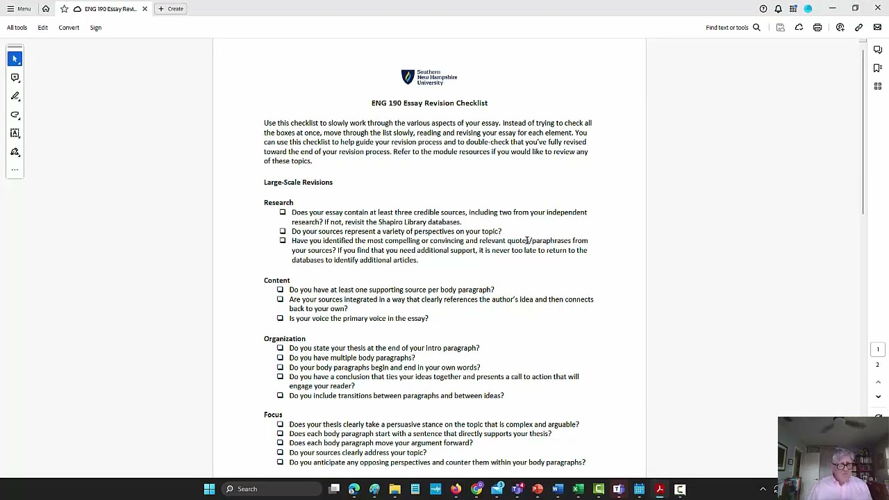 Week 7 Overview ENG 190