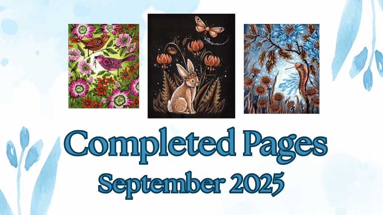 Completed Coloring Pages for September 2025 | Adult Coloring | Finished Pages