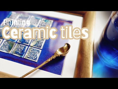 Ceramic Pattern Tile Painting: Crafting Visual Elegance / Sony ZV 1