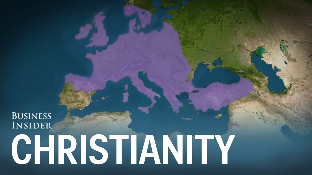 Animated map shows how Christianity spread around the world