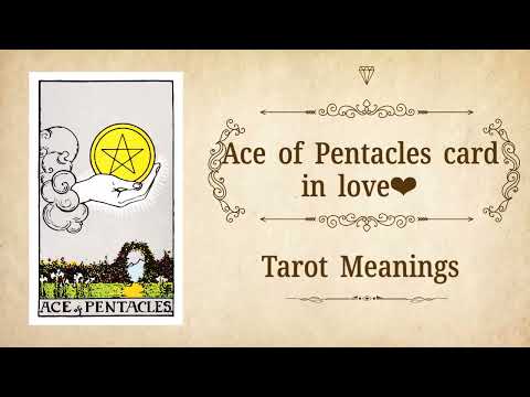 Ace of Pentacles Card in Love Reading💛TAROT MEANINGS