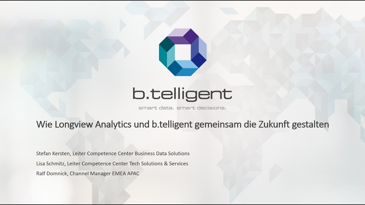 Reporting, Planung & Co. mit b.telligent und Longview