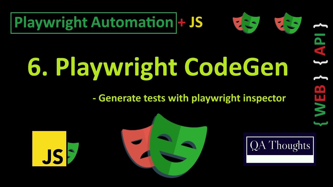 Playwright CodeGen | Generate tests in seconds with Playwright Inspector | QA Thoughts
