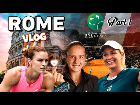 ROME MASTERS. What TENNIS PLAYERS eat. ANDREEVA taking over the vlog. SAKKARI karaoke MUSIC choice