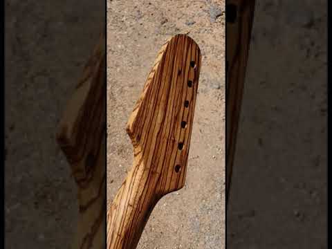 amazing solid Zebrawood S neck | Reverb